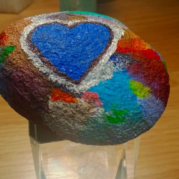 Handmade | Accents | Colorful Rock Art Stone Art Handpainted Authentic ...